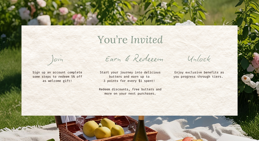 The Butter Club by Borderlessbutter - Rewards – BORDERLESSBUTTER